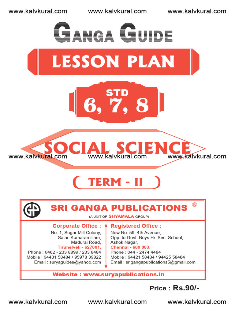 6 7 8th Social Science Lesson Plan Final Watermark | PDF | Resource | Vedas
