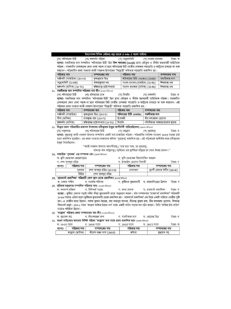 Inception Bangla Adhunik Jug | PDF