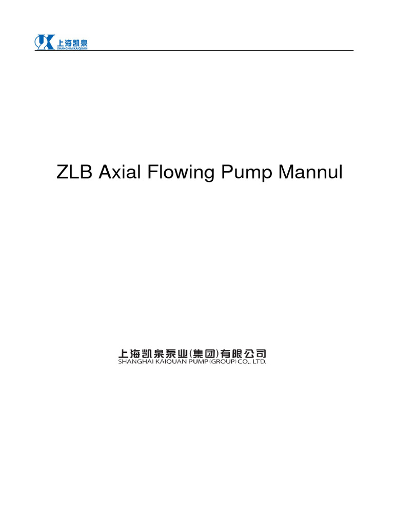 Attachment 3 ZLB Pump Mannul | PDF | Pump | Liquids