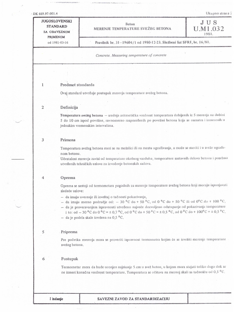 SRPS U.m1.032-1981 | PDF
