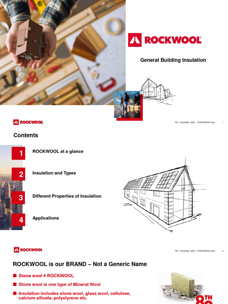 General Building Insulation: 1 TM 7 December, 2022 © ROCKWOOL Asia ...