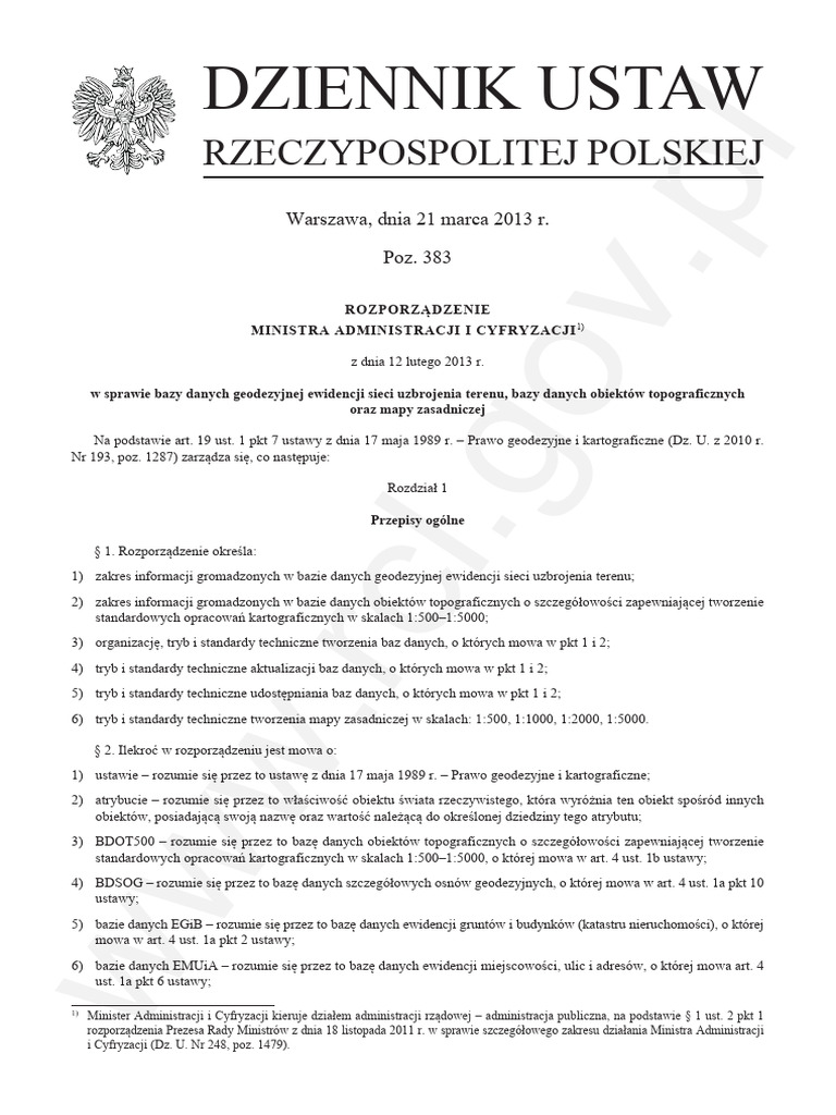 Rozporządzenie GESUT | PDF