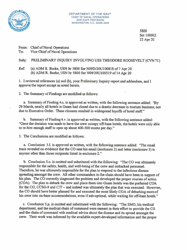 Appendix e - Preliminary Inquiry - Redacted For Release | PDF | United ...
