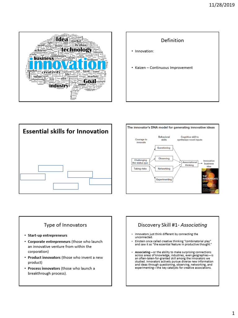 Innovators DNA | PDF | Innovation