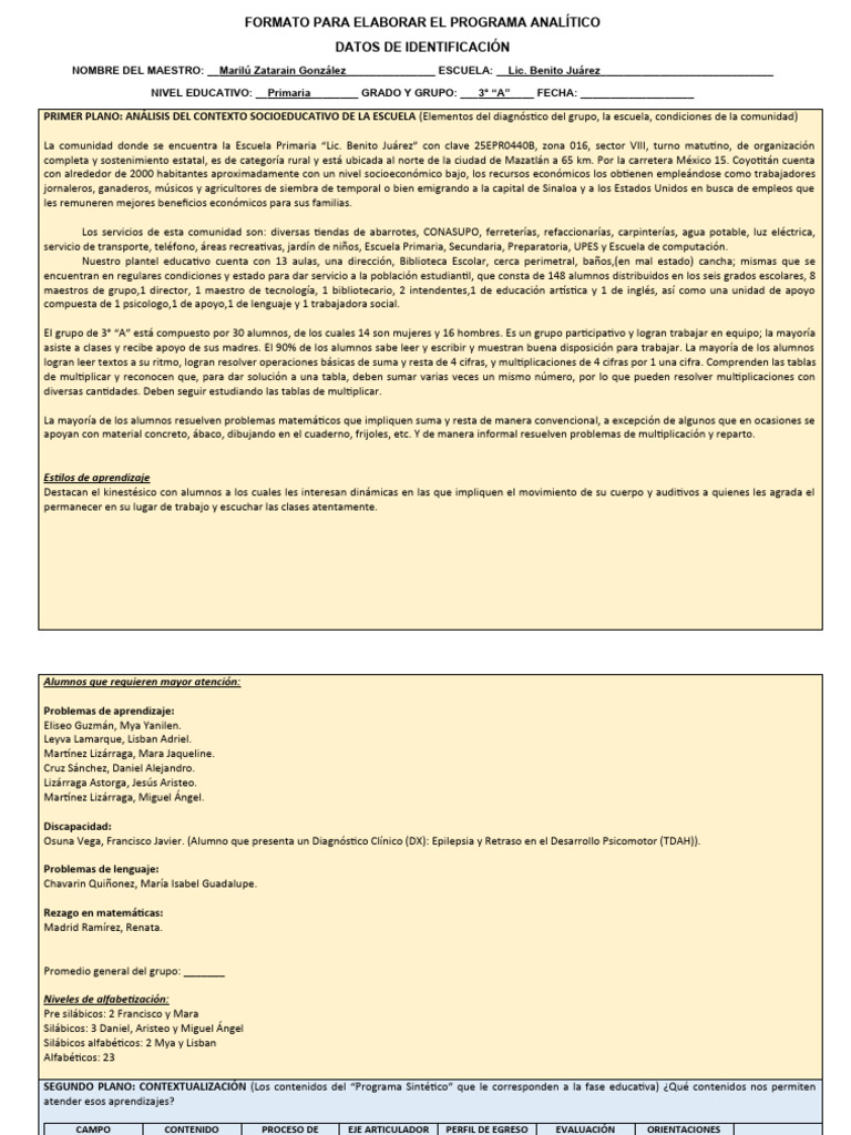 Progr. Analitico | PDF | Poesía | Pensamiento