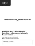 Liquid Laundry Detergent Formulation Guide | PDF | Surfactant ...