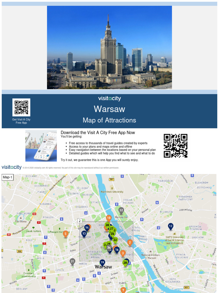 Warsaw Map | PDF | Warsaw