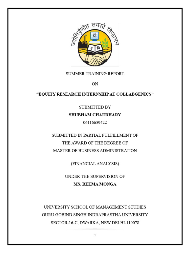 MBA MInor Project | PDF | Macroeconomics | Linear Regression