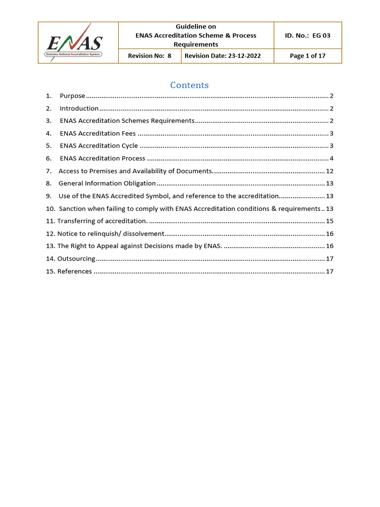 EG03 Rev 8 | PDF | Metrology | Calibration