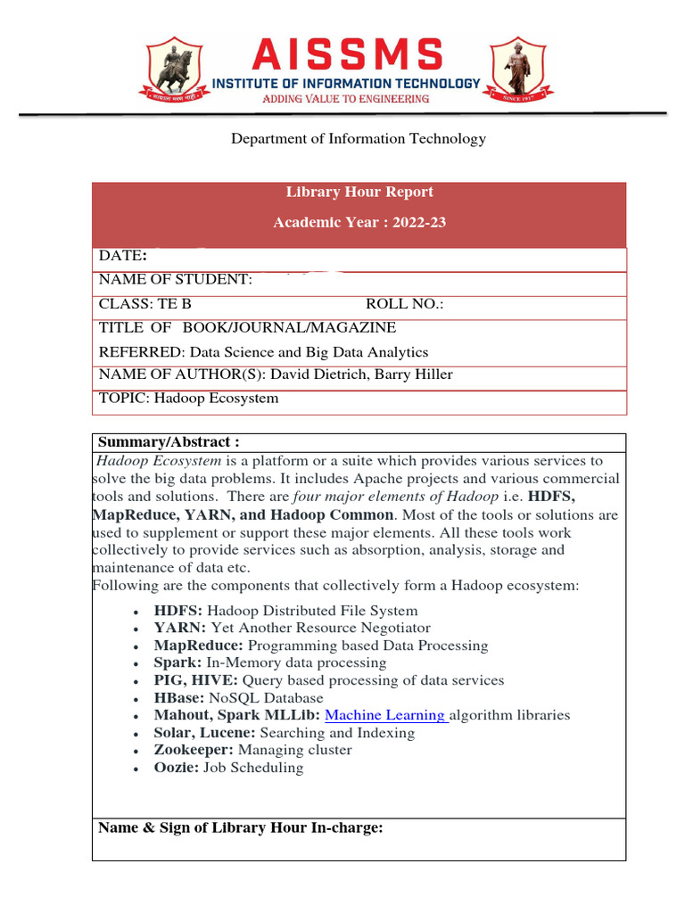 Dsbda 1 | PDF