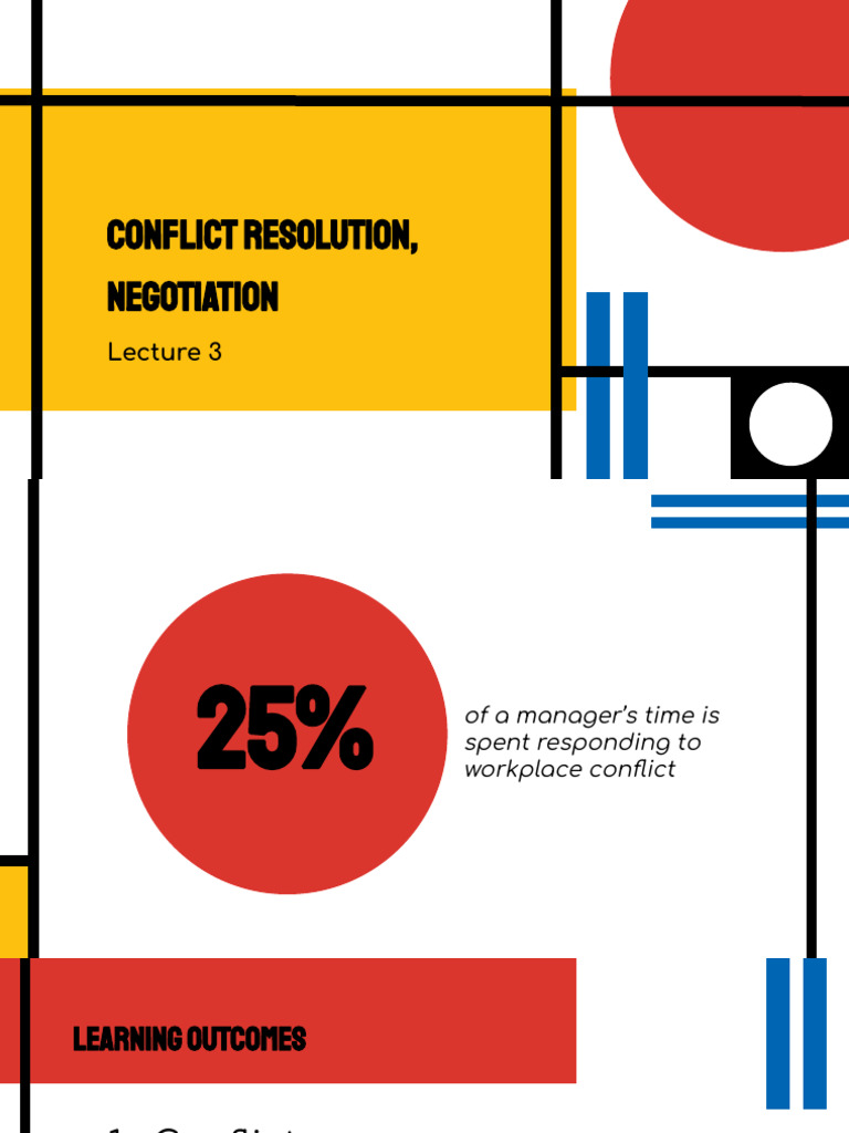 Lecture 3 - Conflict Resolution | Download Free PDF | Negotiation | Bargaining