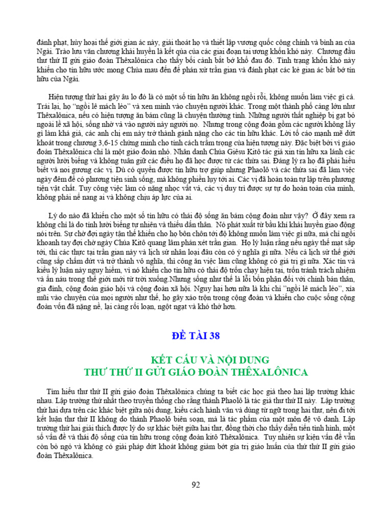 N I Dung Thư TH Hai | PDF