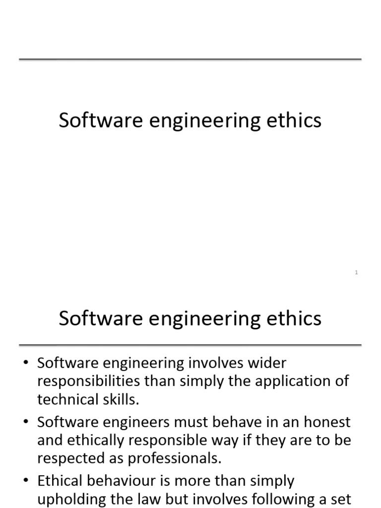 2.software Engineering Ethics | PDF | Software Engineering | Engineer