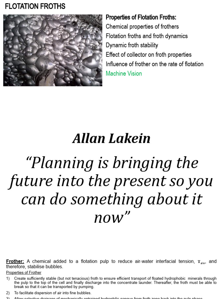 PROPERTIES OF FROTHS | PDF | Foam | Chemical Polarity