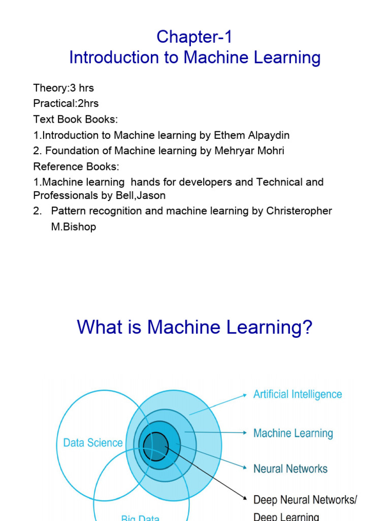 Lecture 1 | PDF | Machine Learning | Statistical Classification