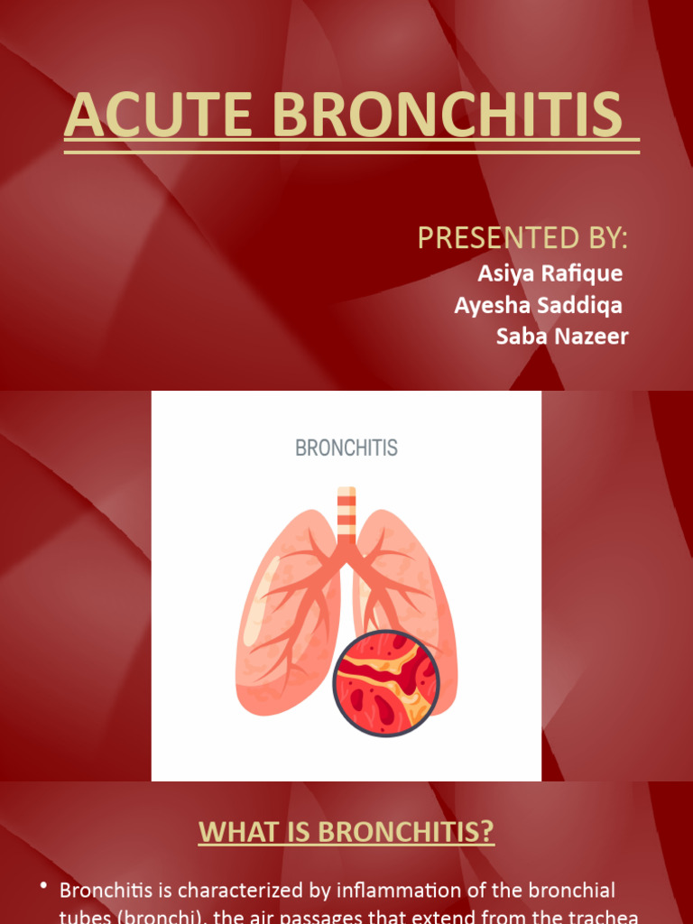 Acute Bronchitis | Download Free PDF | Bronchitis | Respiratory Tract