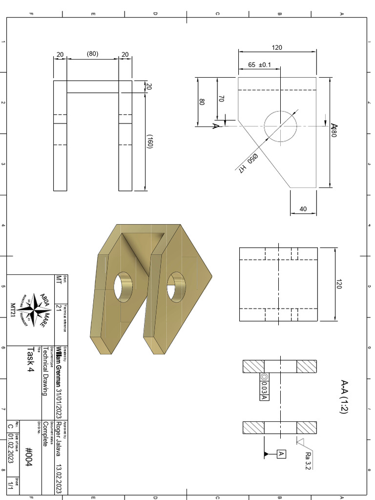 4 Technical Drawing Assignment | PDF