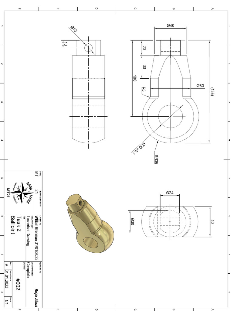 2 Technical Drawing Assignment | PDF