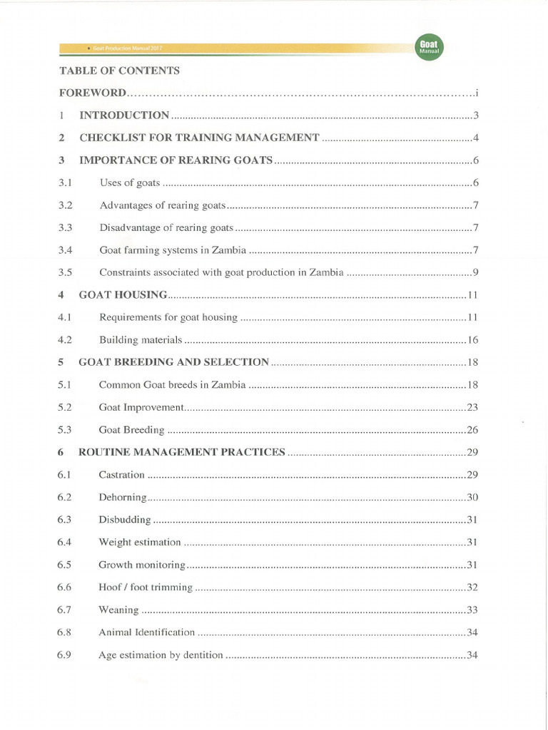Goat Production Manual-2 | PDF
