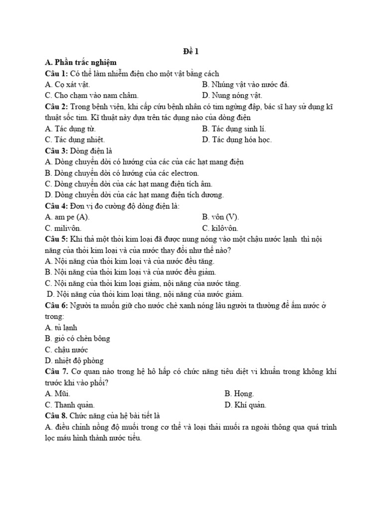 3 ĐỀ KHTN 8 CKII 12.4 | PDF