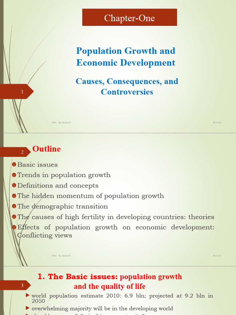 D-II Chap-1 | PDF | Economic Growth | World Population