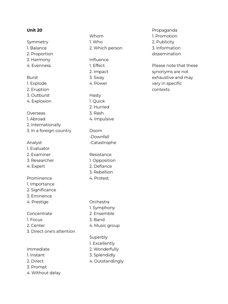 Unit 20 | PDF | Self-Improvement