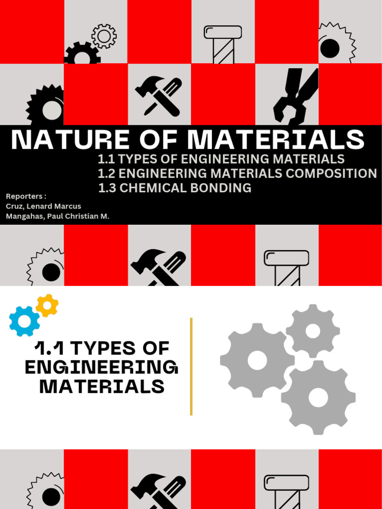 Types and Composition of Engineering Materials | PDF | Deformation ...