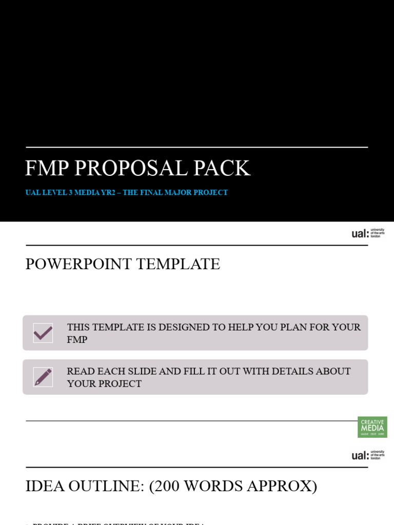 FMP Proposal Pack Template Yr2 | PDF | Microsoft Power Point | Computing