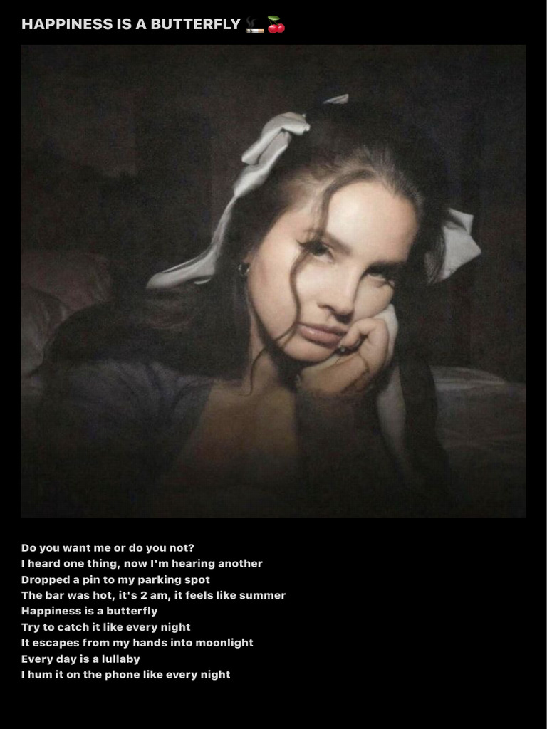 Happiness Is A Butterfly ?? | PDF