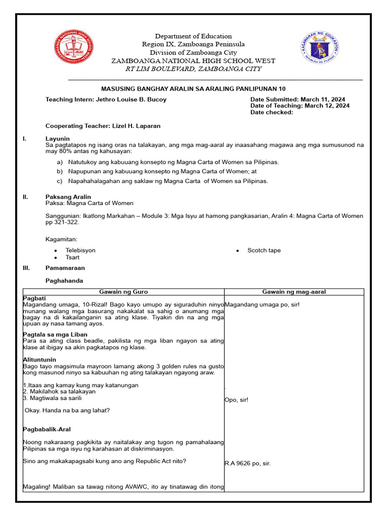 Magna Carta For Women | PDF