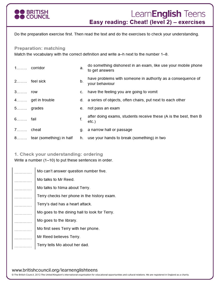 Cheat Level 2 - Exercises 2 | PDF