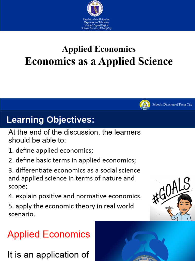 Applied Economics-Lesson 2 | PDF | Economics | Theory