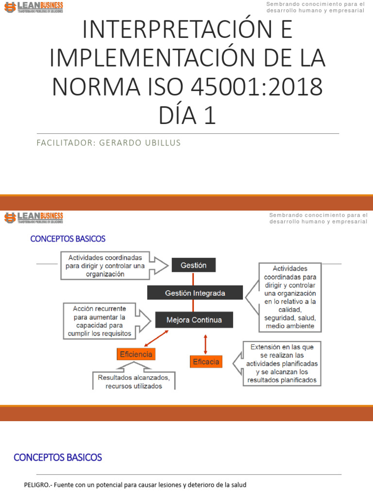 Interpretación e Implementación de La Norma Iso 45001 | PDF | Conocimiento