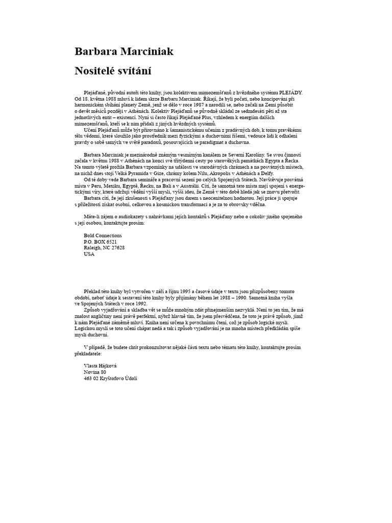 Marciniak Barbara - Nositelé Svítání | PDF