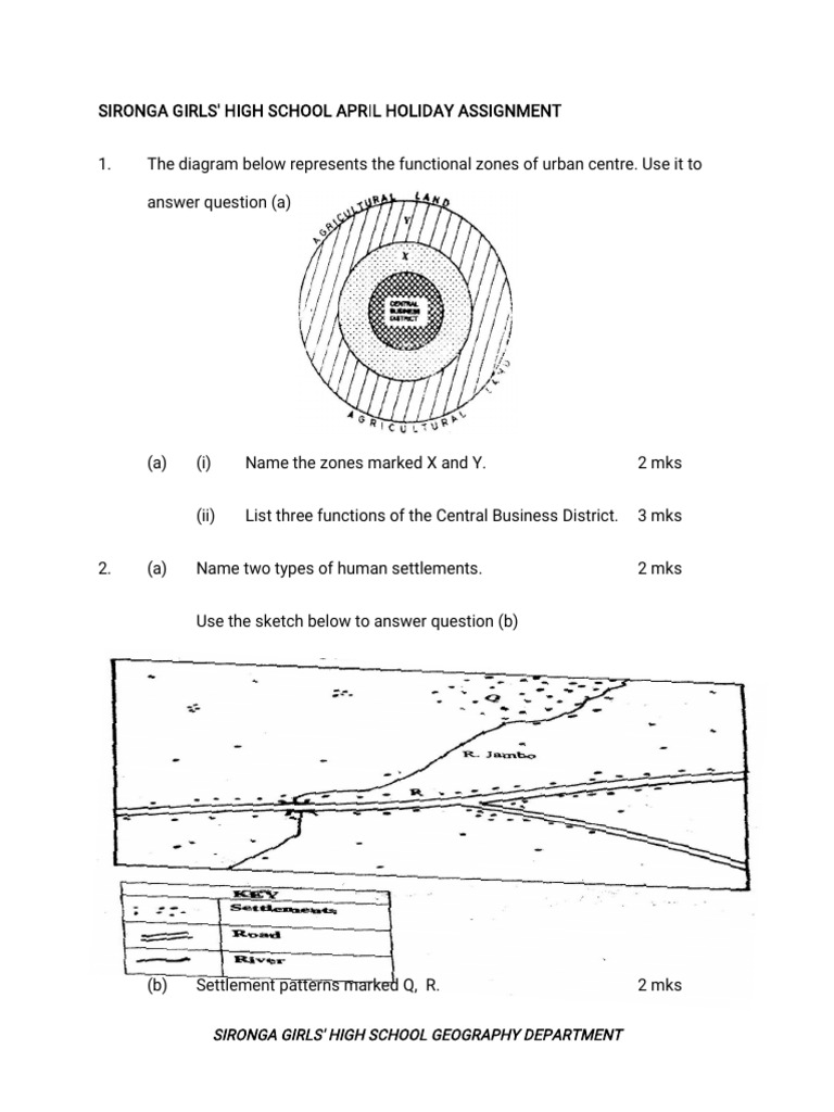 PP 1 Assignments - Form 4 - Geography | PDF | Technology & Engineering