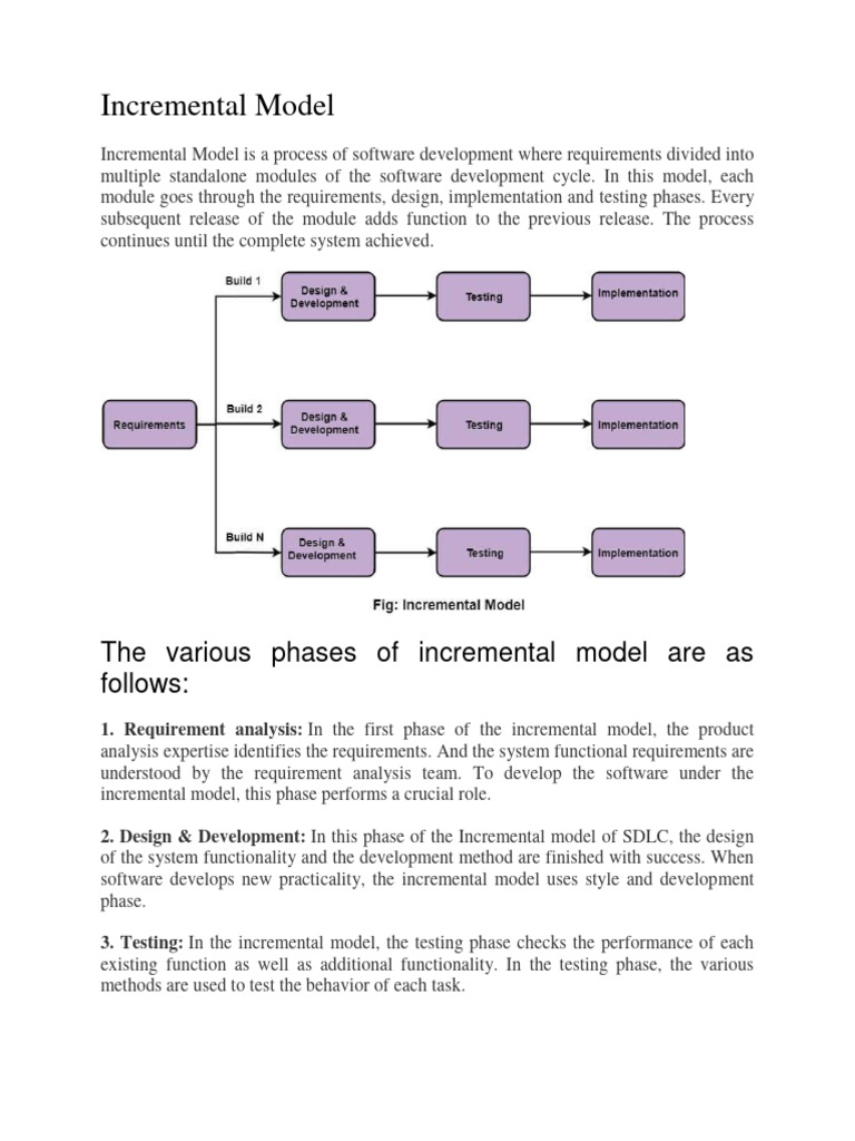 Incremental Model | PDF | Software Development Process | Software Engineering