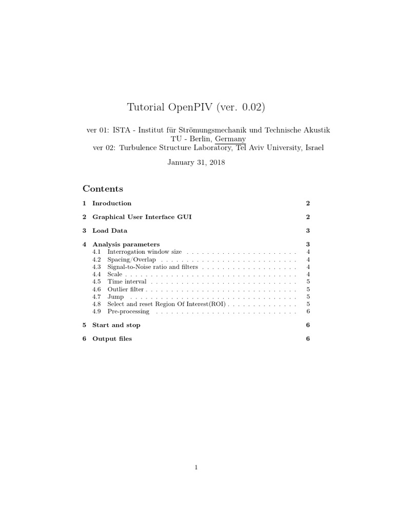 Tutorial OpenPIV | Download Free PDF | Signal To Noise Ratio ... Tutorial OpenPIV | Download Free PDF | Signal To Noise Ratio ...