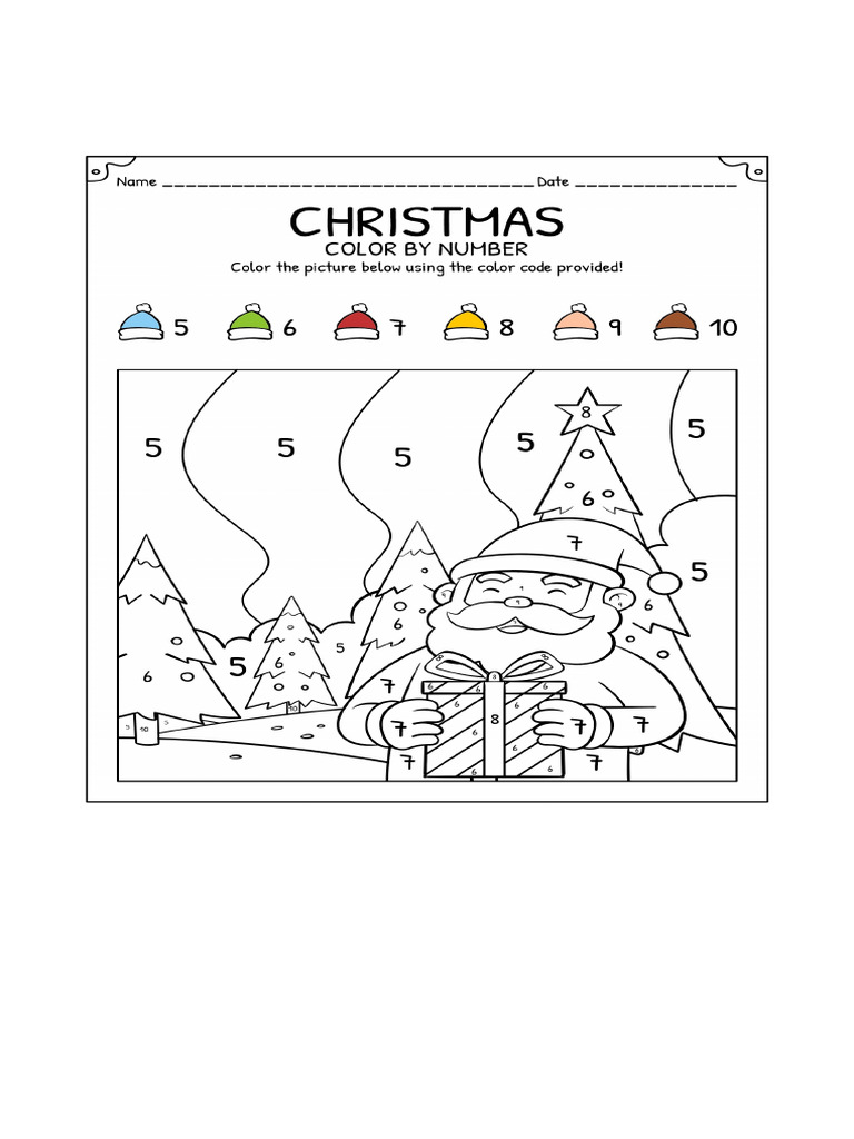 Free Christmas Kindergarten Worksheets Printable - 51787.png | PDF