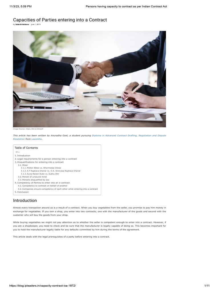 LandMark Judgements of Supreme Court (Part-I) | PDF | Mortgage Law ...