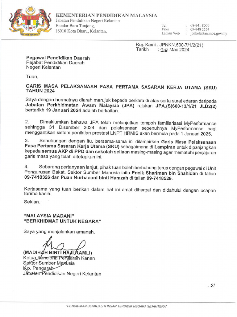 Surat Ppd Garis Masa Myperformance Pdf
