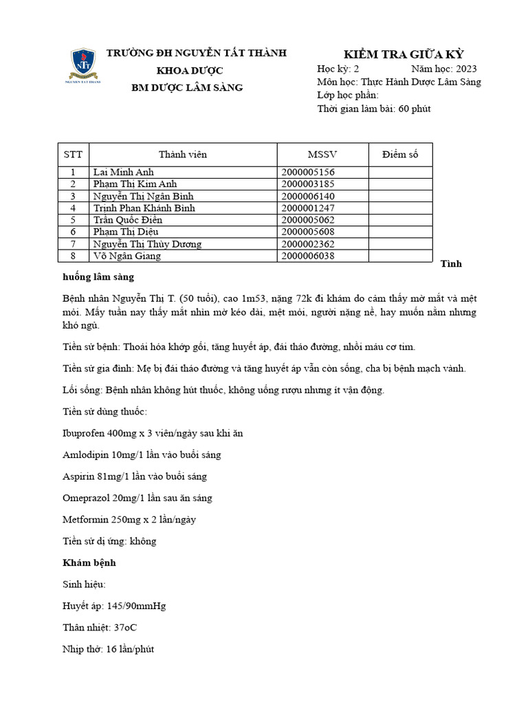 DLS TH1-HK2-2023-ST6 - Bài Phúc Trình Bu I 4 - Nhóm 4 | PDF