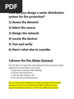 Water Spray System Design NFPA15 With Calculations | PDF
