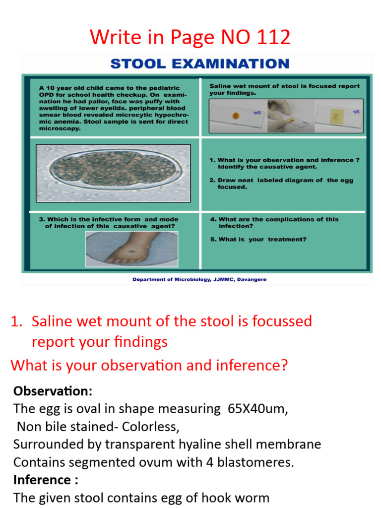 3 DR - Rajeswari Anemia Malaria Stool Exa - 2 Demo-Slides | PDF ...