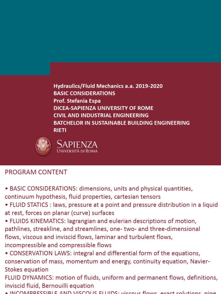 Basics Considerations | PDF | Fluid Dynamics | Viscosity