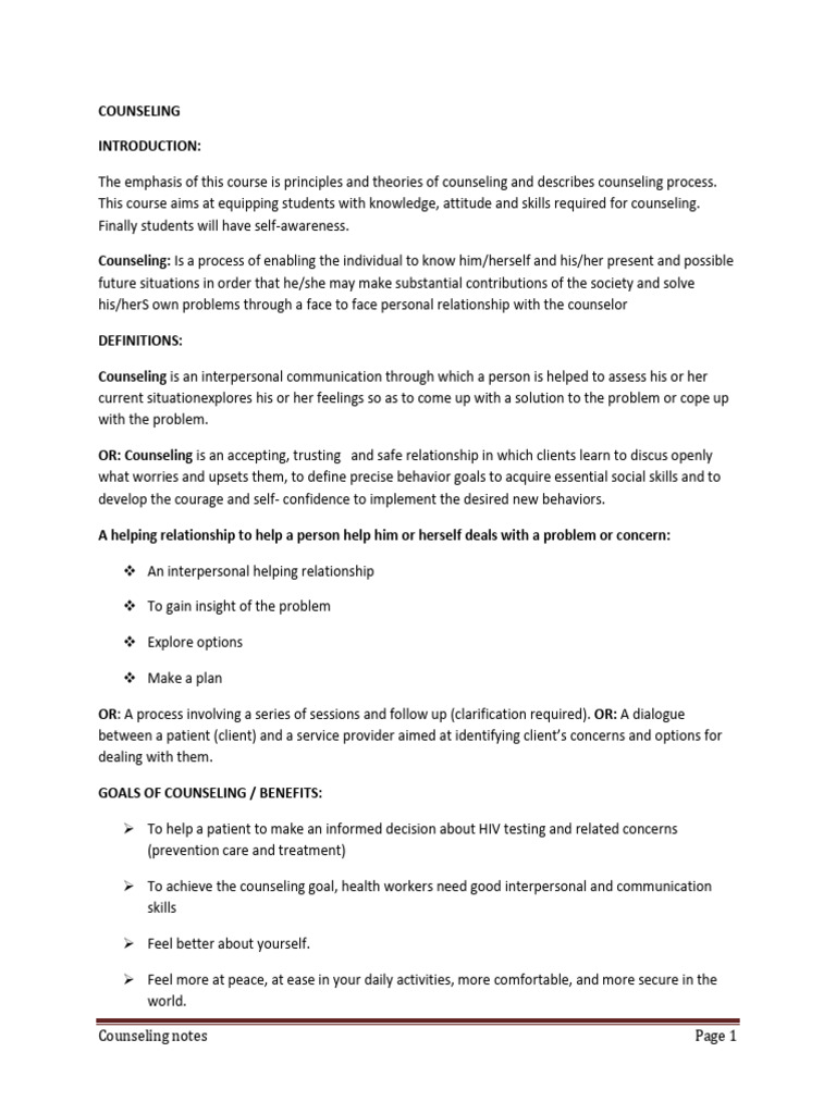COUNSELING | PDF | Counseling Psychology | Psychotherapy