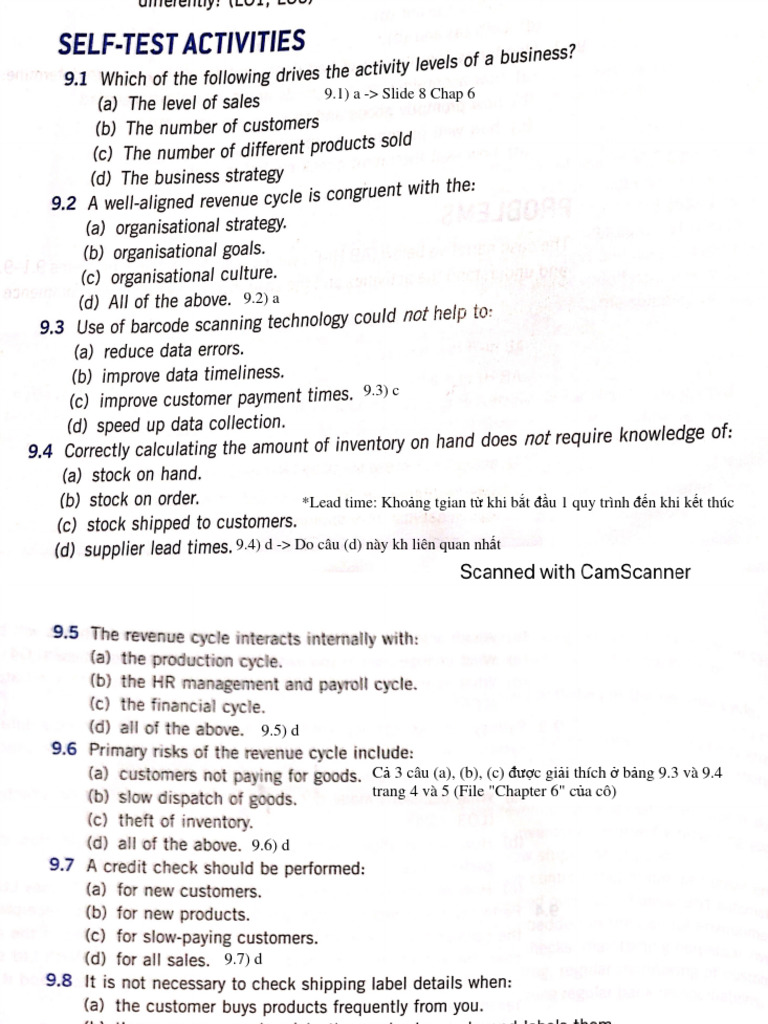 Exercise Chapter 6 | PDF