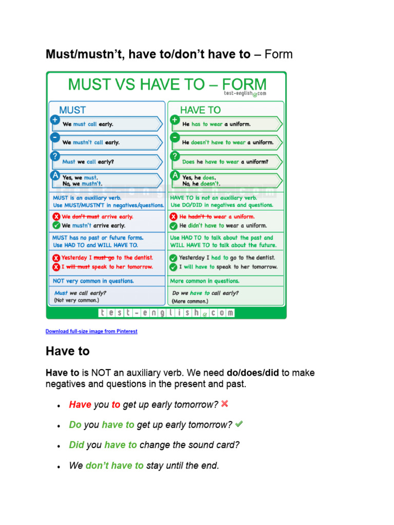 Must | PDF | Verb | Morphology