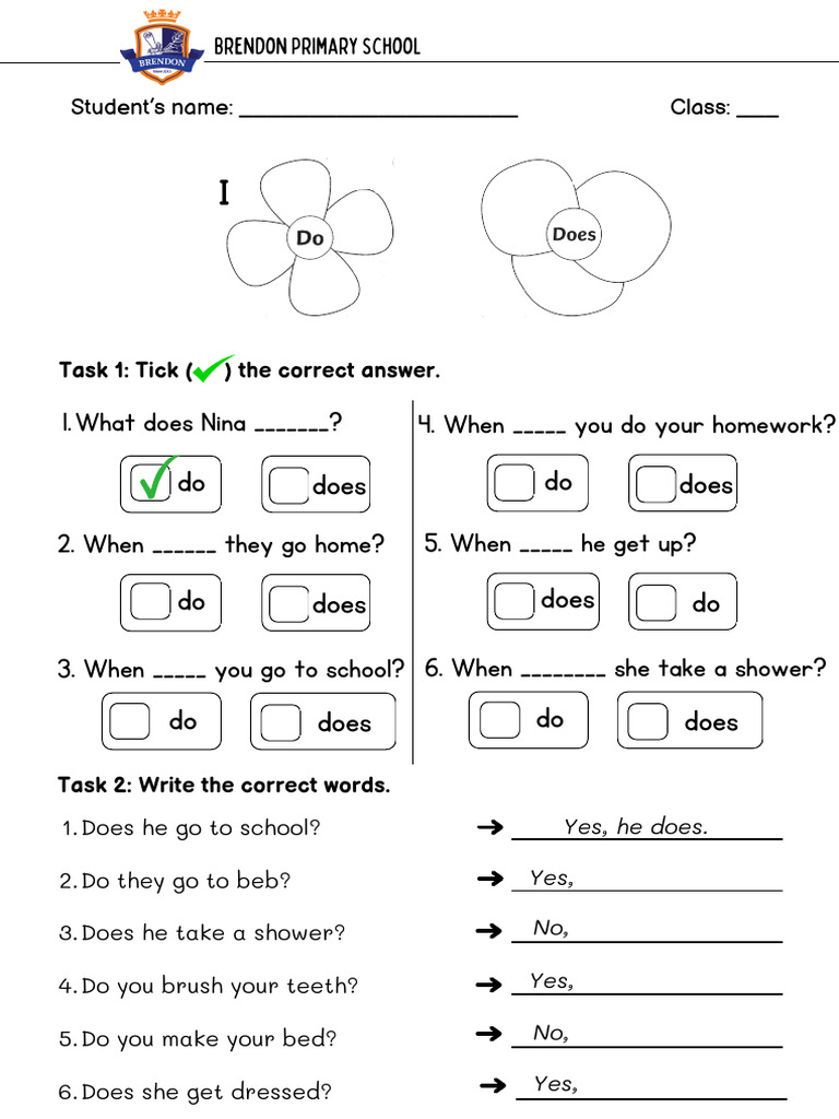Task 2 Write The Correct Words. | PDF