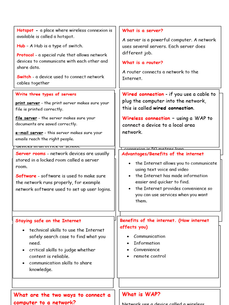 Ict Notes | PDF | Computer Network | Internet