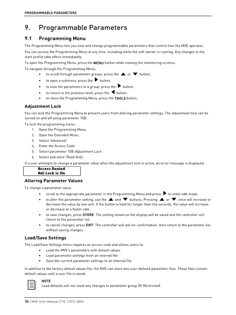 AuCom Parameter Setting Manual | PDF | Relay | Parameter (Computer Programming)